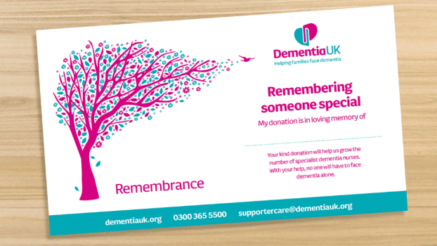 Funeral collection envelopes - Dementia UK